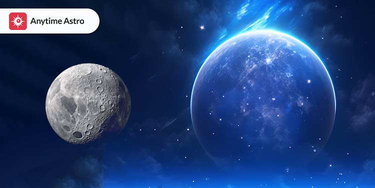 Moon Neptune Conjunction in Vedic Astrology: Benefits & Effects